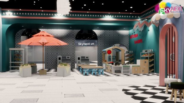 Thi Công Khu Game Center Cao Cấp Trong Tòa Nhà Thương Mại
